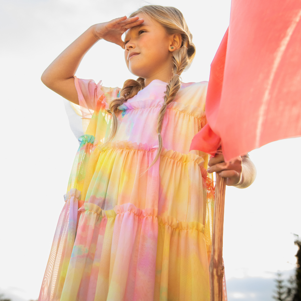 The Sunset Dress - Vestido Niñas - Rainbow Riders – Rainbow Riders